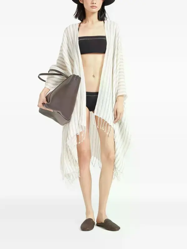 Brunello Cucinelli Monili Chain-embellished Bikini Briefs - Black