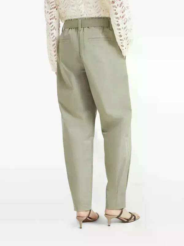 Brunello Cucinelli Belted Gabardine Trousers