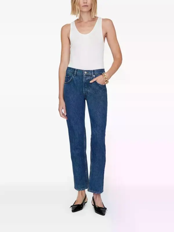 ANINE BING Kate Straight Leg Jeans