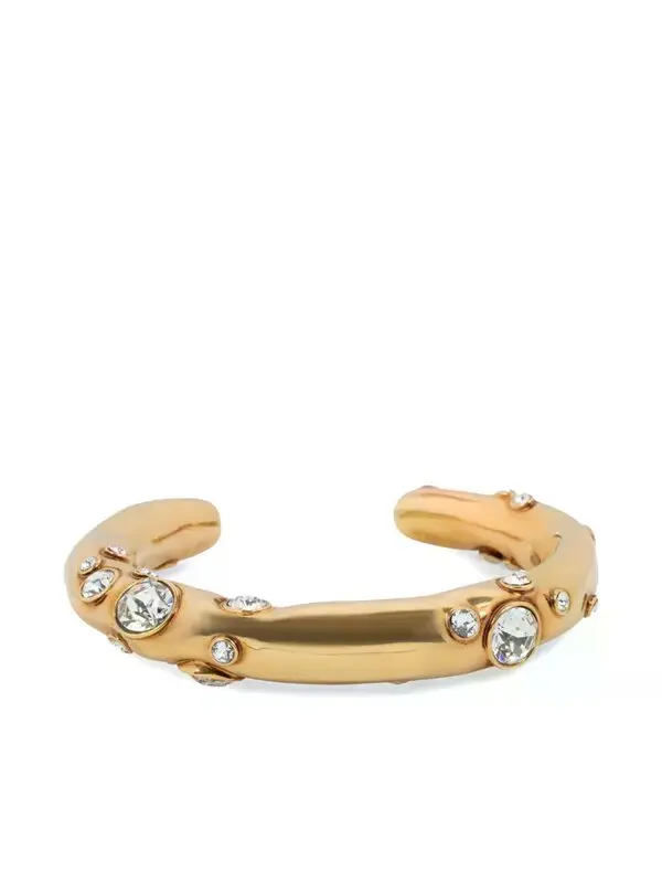 Dries Van Noten Rhinestone-embellished Bracelet - Gold
