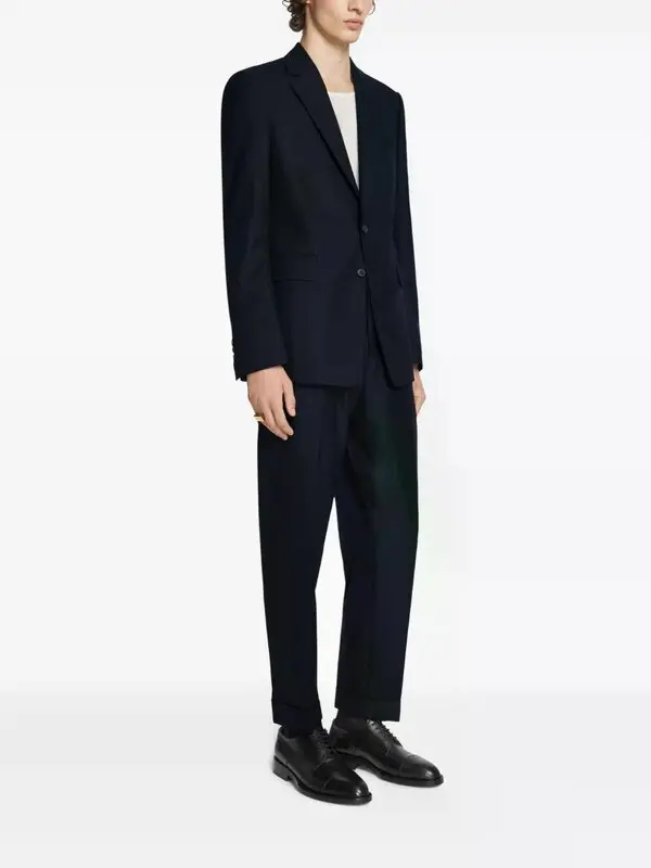 Dries Van Noten Wool Blazer - Blue