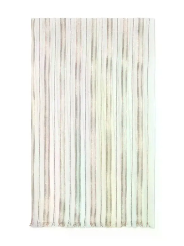 Brunello Cucinelli Striped Scarf - Neutrals