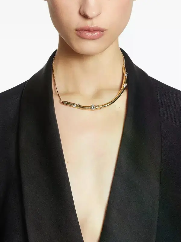 Dries Van Noten Crystal-embellished Chain Necklace
