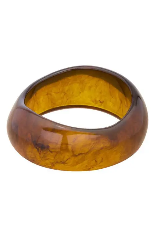 ST. MORAN Lucite® Bangle - Brown