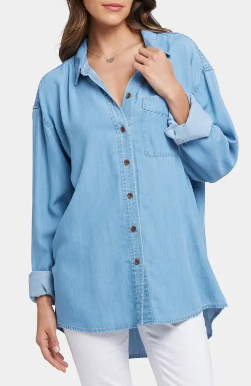 NYDJ Oversize Chambray Button-up Shirt