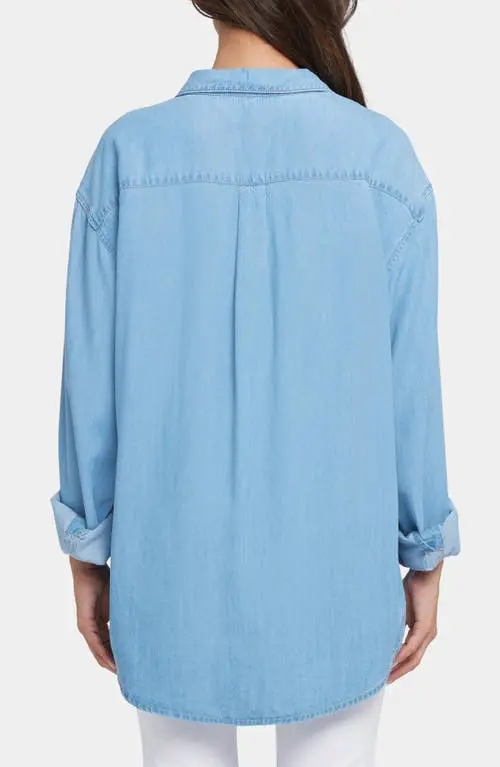 NYDJ Oversize Chambray Button-up Shirt