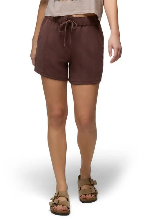 Prana Shea High-waisted Knit Shorts - Mocha