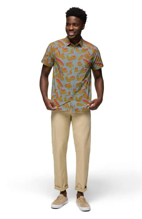 Prana Stimmersee Short Sleeve Button-up Shirt - Saltwater Indo Disco