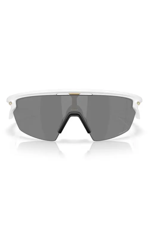 Oakley Prizm™ Road Sport Rectangular Sunglasses - Matte White / Prizm Black