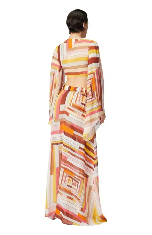 Missoni Long Printed Silk Skirt - Multicoloured