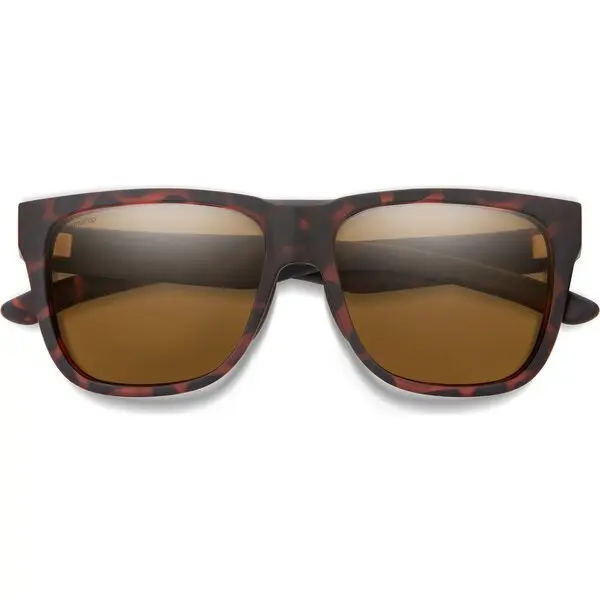 SMITH Lowdown Slim 2 55mm Chromapop™ Square Sunglasses - Tortoise / Brown