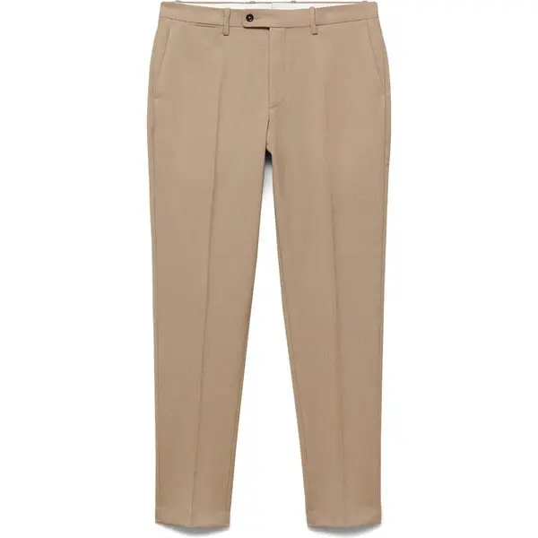 Mango Turin Virgin Slim Fit Wool Pants