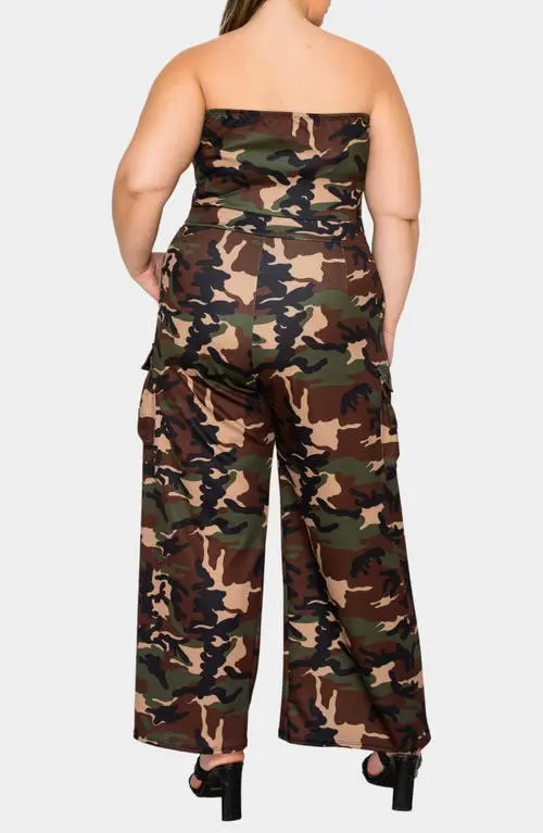L I V D Freya Cargo Strapless Jumpsuit