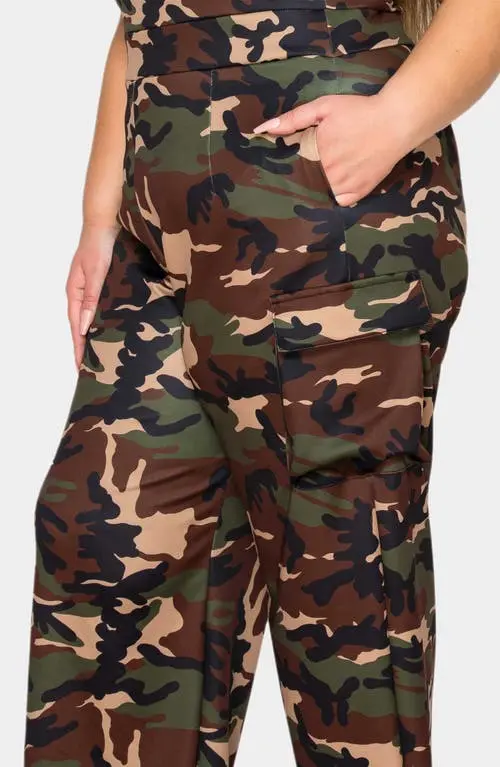 L I V D Freya Cargo Strapless Jumpsuit - Camo