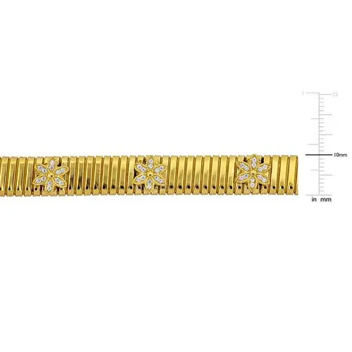 JULIANNA B. Cubic Zirconia Flower Bracelet