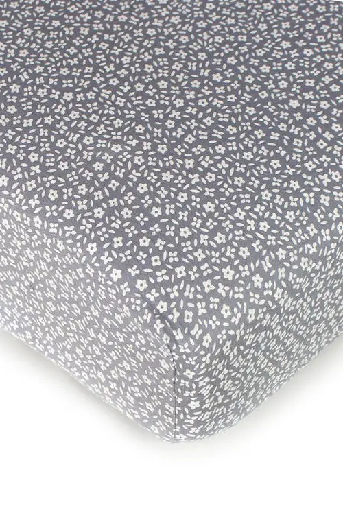 L'OVEDBABY Muslin Crib Sheet - Blueberry Floral