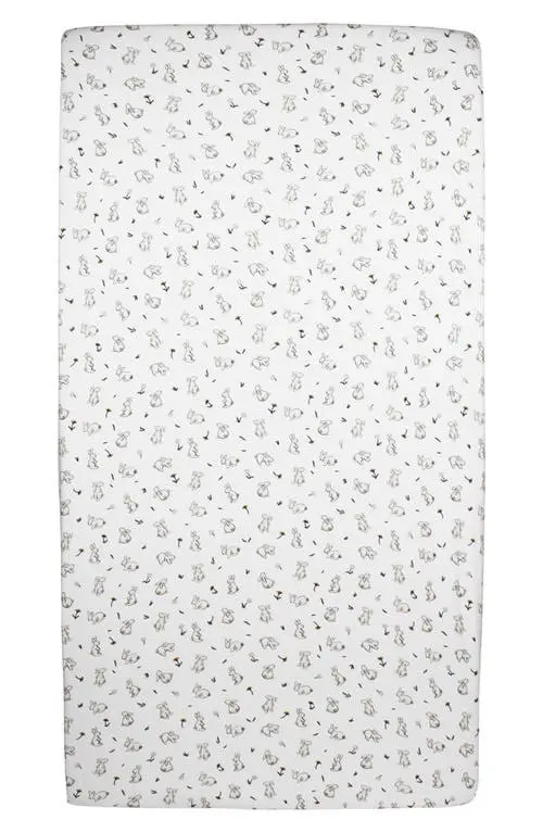 L'OVEDBABY Organic Cotton Crib Sheet - Bunny