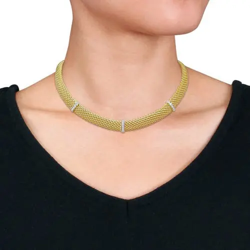 JULIANNA B. Cubic Zirconia Popcorn Necklace