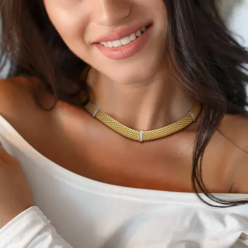 JULIANNA B. Cubic Zirconia Popcorn Necklace
