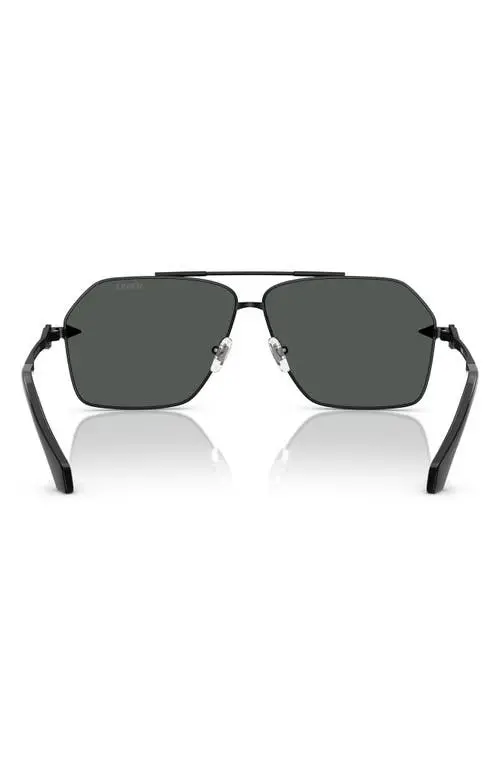 Versace 63mm Pilot Sunglasses