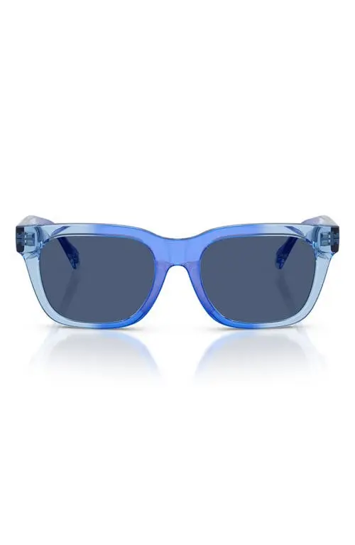 Versace 47mm Square Sunglasses - Dark Blue