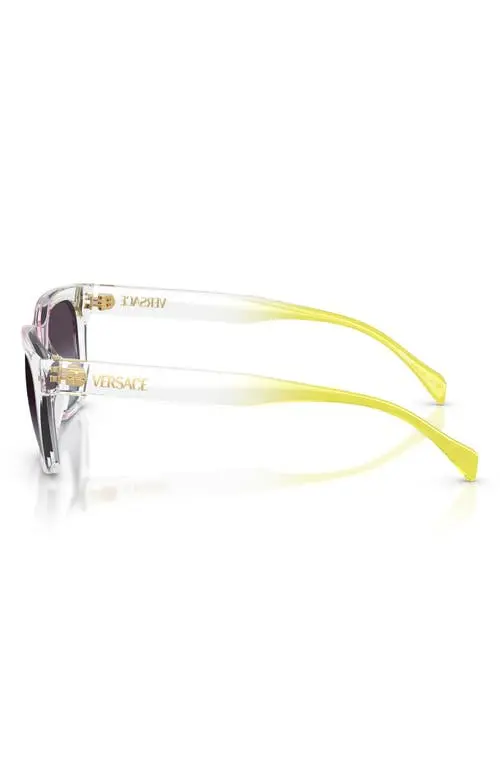 Versace 47mm Square Sunglasses - Pink/yellow/grey Gradient