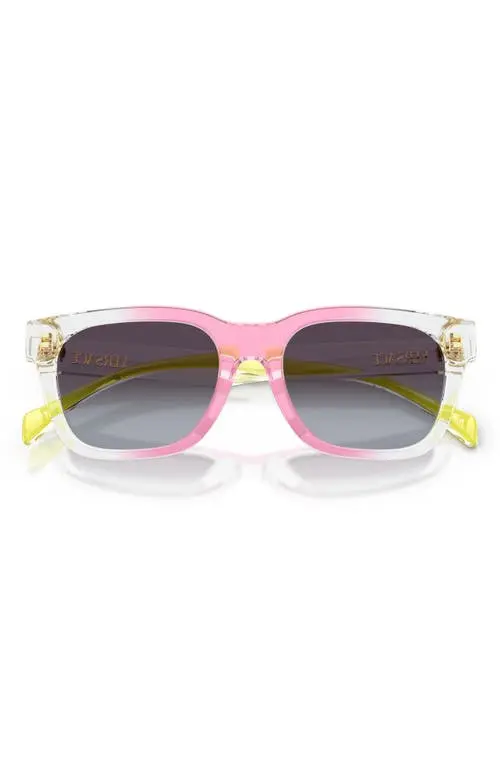 Versace 47mm Square Sunglasses - Pink/yellow/grey Gradient