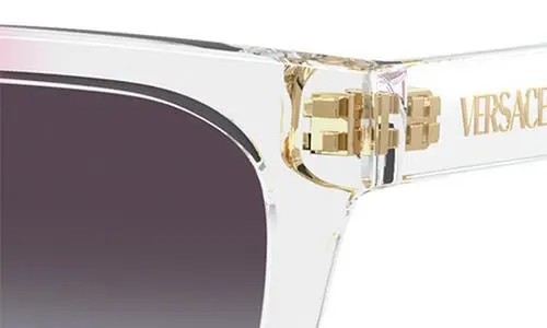 Versace 47mm Square Sunglasses - Pink/yellow/grey Gradient