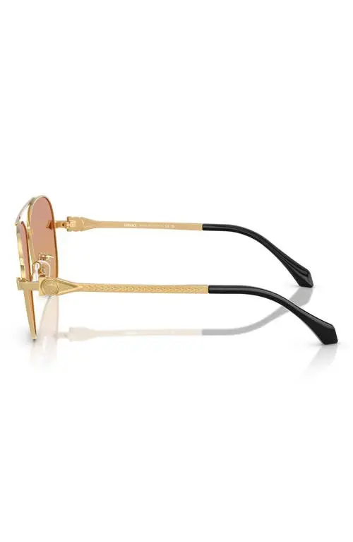 Versace 61mm Pilot Sunglasses - 1002el61 Gold