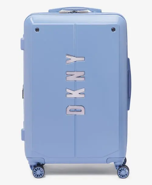 Dkny 25" Upright Suitcase - Blue Suede