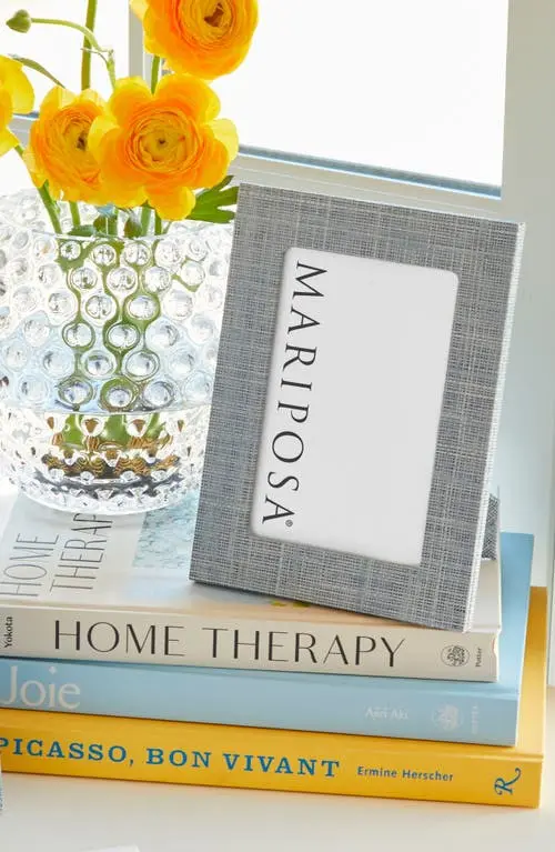 MARIPOSA Faux Grasscloth Picture Frame