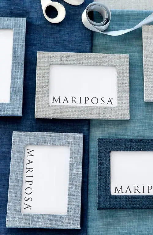 MARIPOSA Faux Grasscloth Picture Frame
