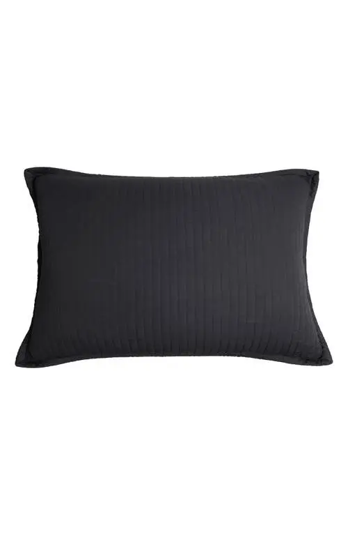 POM POM AT HOME Carlyle Quilted Pillow Sham - Midnight