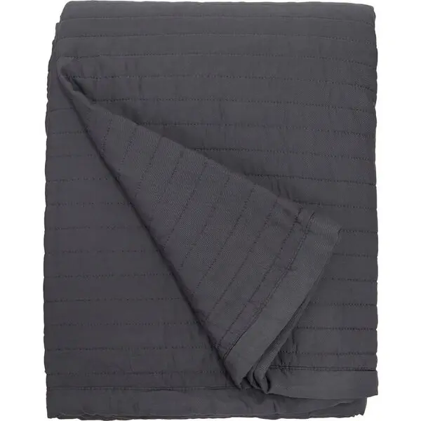 POM POM AT HOME Carlyle Quilted Coverlet - Midnight