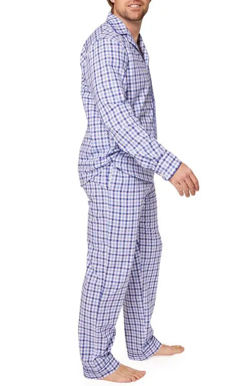 PETITE PLUME Gingham Pajama Set - Blue