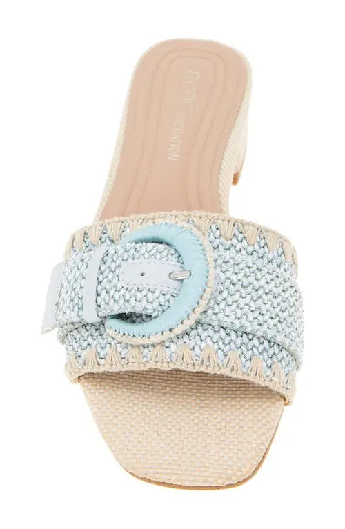 Bcbgmaxazria Camri Raffia Slide Sandal