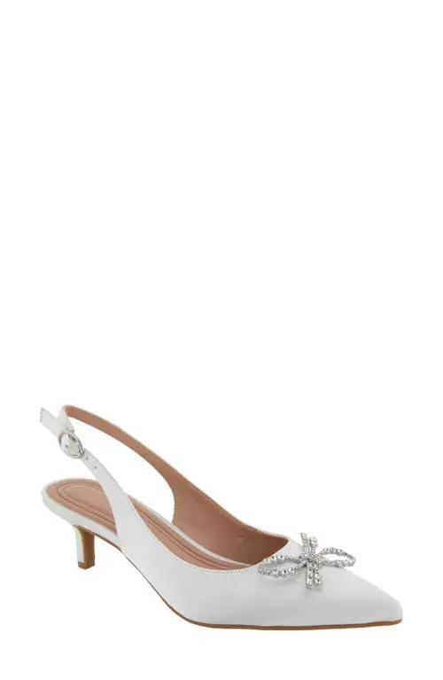 Bcbgmaxazria Donna Slingback Kitten Heel Pump - Porcelain