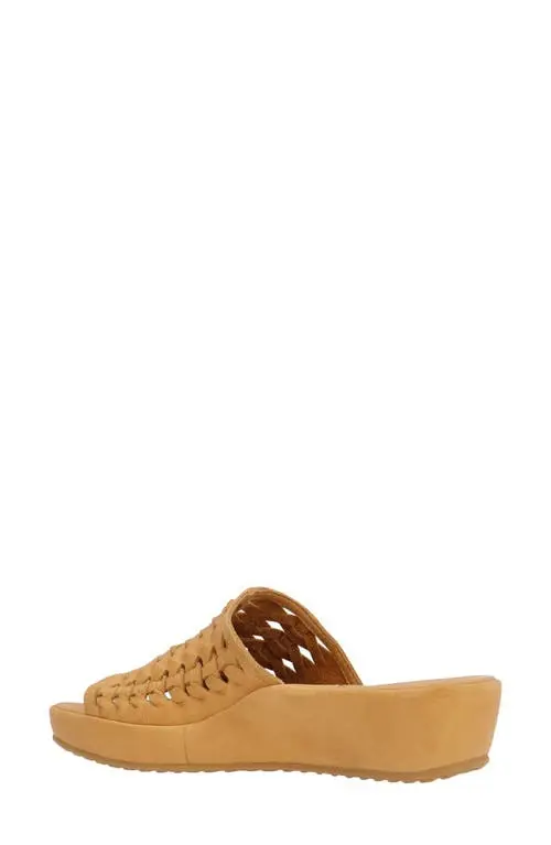 L'AMOUR DES PIEDS Cyra Platform Wedge Slide Sandal - Lioness