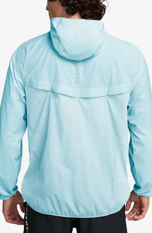 Nike Stride Dri-fit Uv Hooded Running Jacket - Glacier Blue