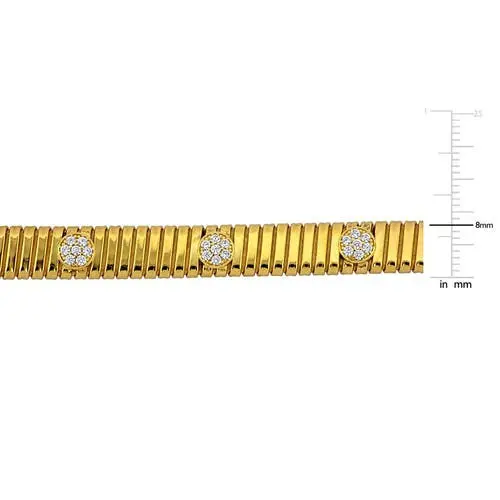 JULIANNA B. Cubic Zirconia Omega Bracelet