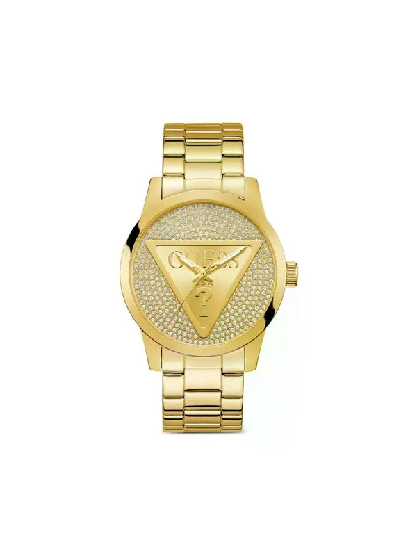 Guess 44mm Badge Watch - Gold