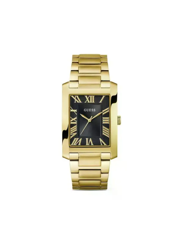 Guess 33mm Rectangular Bracelet Watch - Black