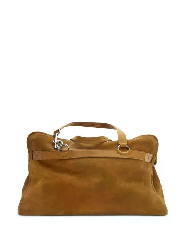 Burberry Suede Holdall - Brown