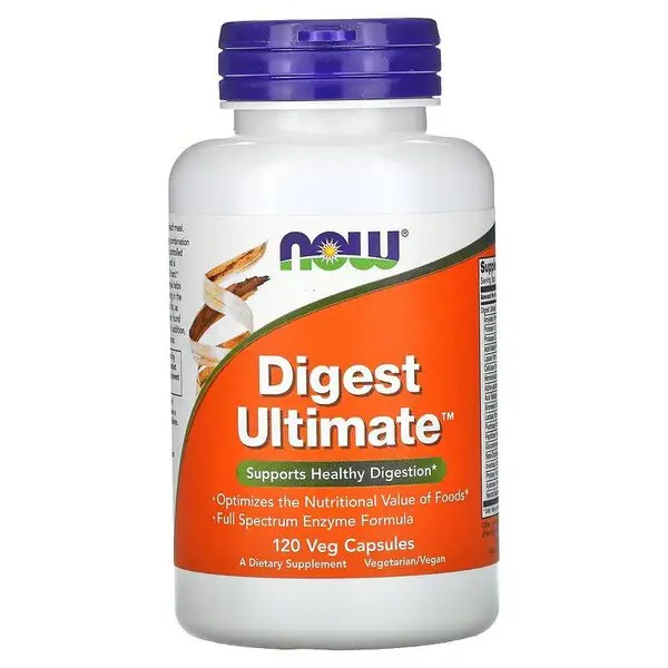 NOW FOODS Digest Ultimate 120 Capsules - One-color