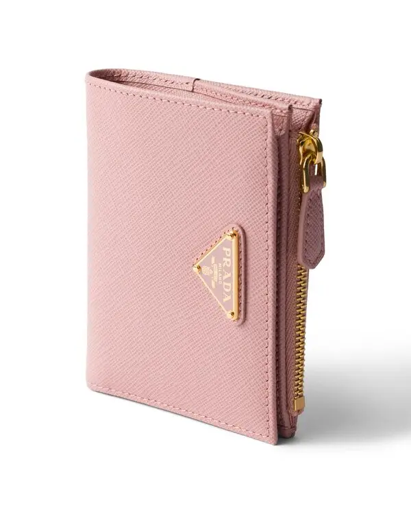 Prada Small Saffiano Leather Wallet - Pink