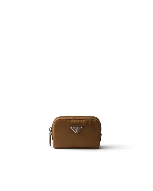 Prada Micro Re-nylon Pouch - Brown