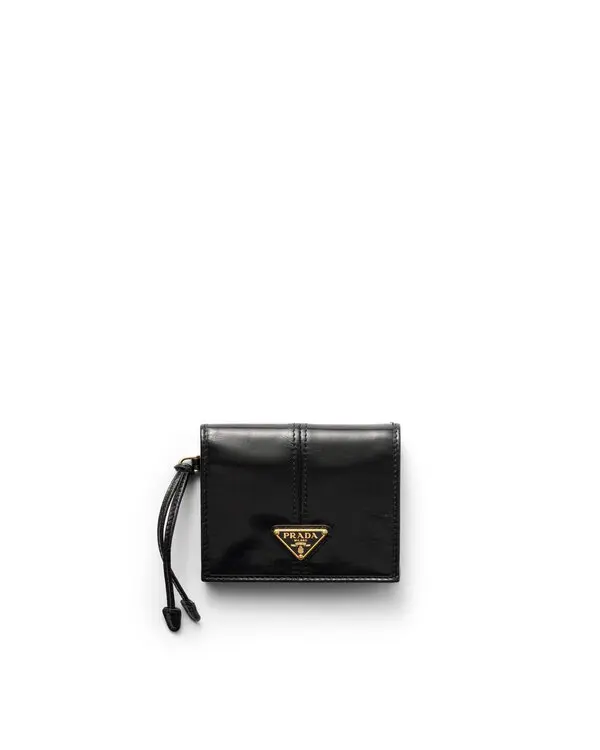 Prada Small Leather Wallet - Black
