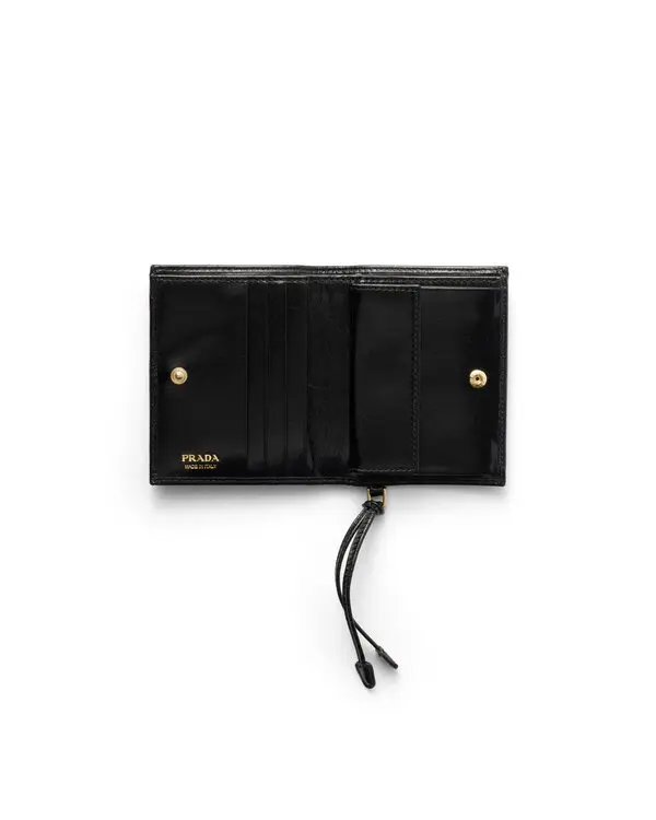 Prada Small Leather Wallet - Black