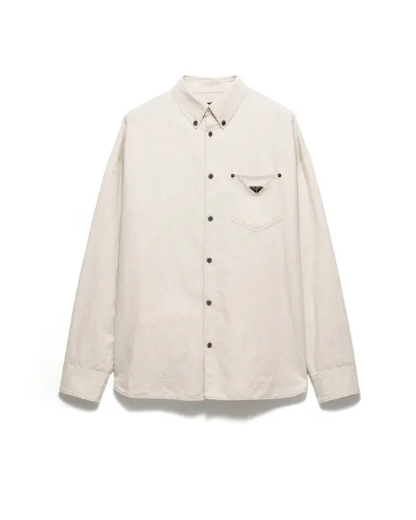Prada Chambray Shirt - Neutral