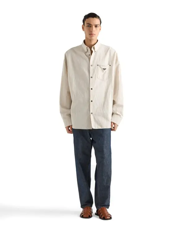 Prada Chambray Shirt - Neutral